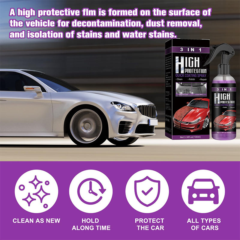 3 in 1 High Protection Car Coating Spray – Peachloft