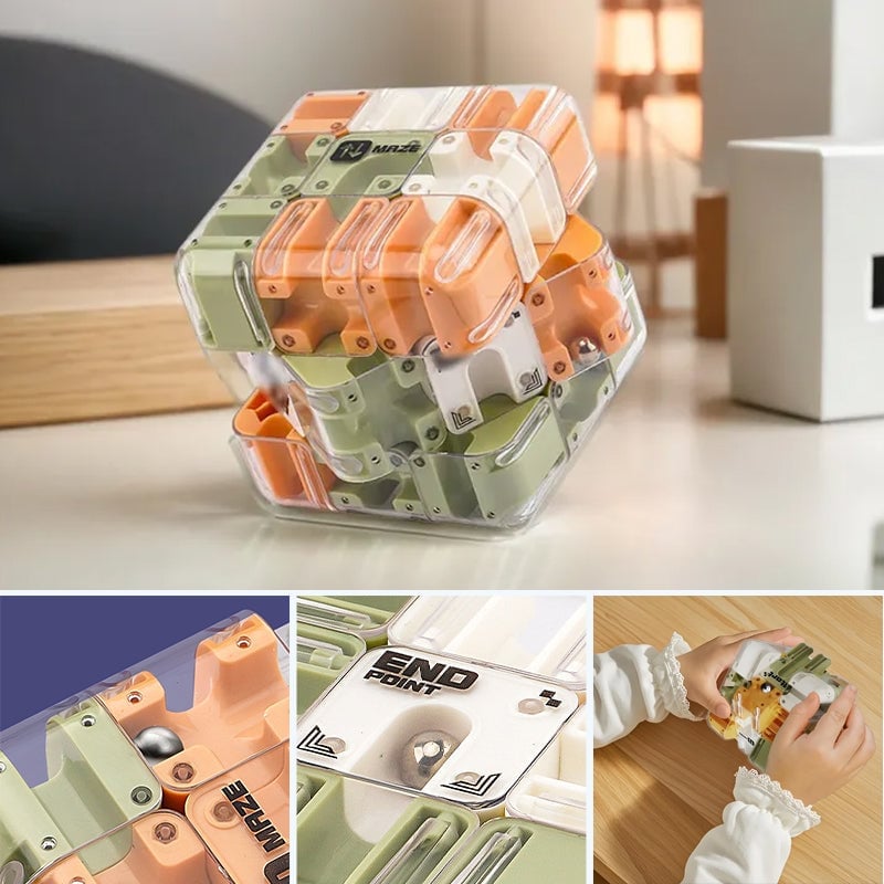 3D Rolling Ball Maze Cube – Peachloft