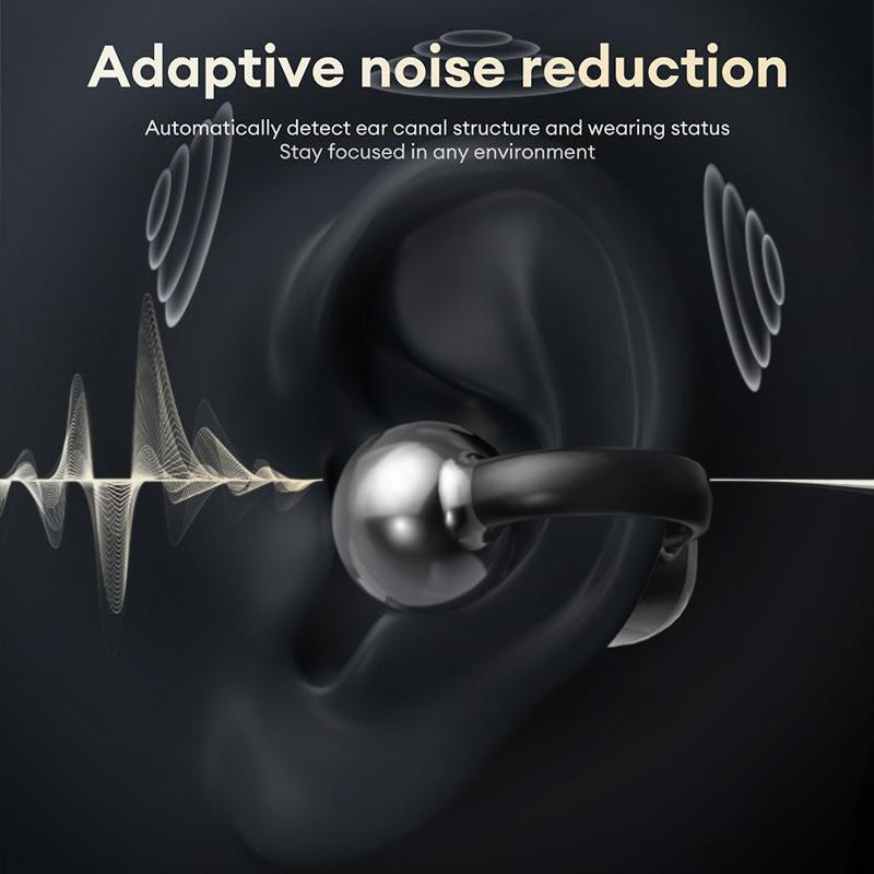 Clip-On Ear LCD Full Color Touchscreen Audio Wireless Headphones ...
