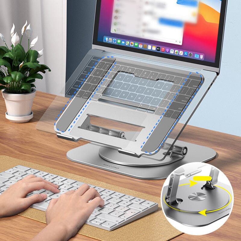Aluminum Alloy Swivel Computer Stand – Peachloft