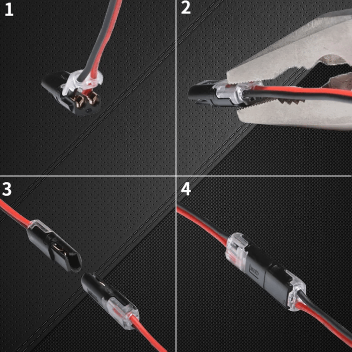 Double-wire Push-in Connector with Locking Buckle – Peachloft