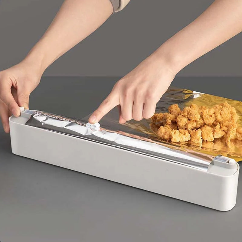 Plastic Wrap Dispenser With Cutter – Peachloft