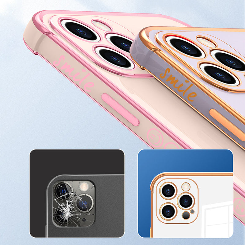 Side Smiley Face Pattern Case Cover For iPhone – Peachloft