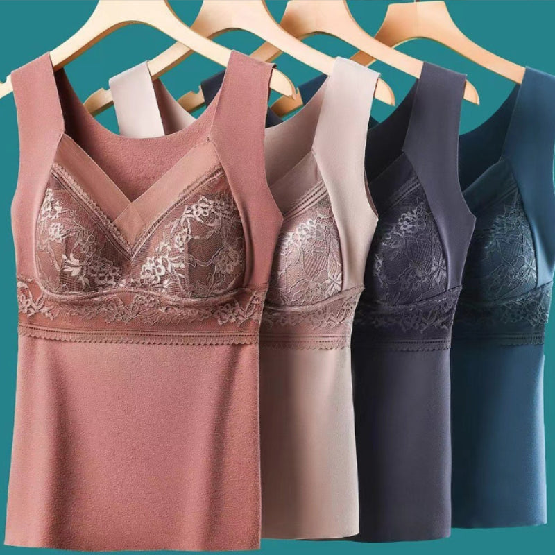 2-in-1 Built-in Bra Thermal Underwear – Peachloft