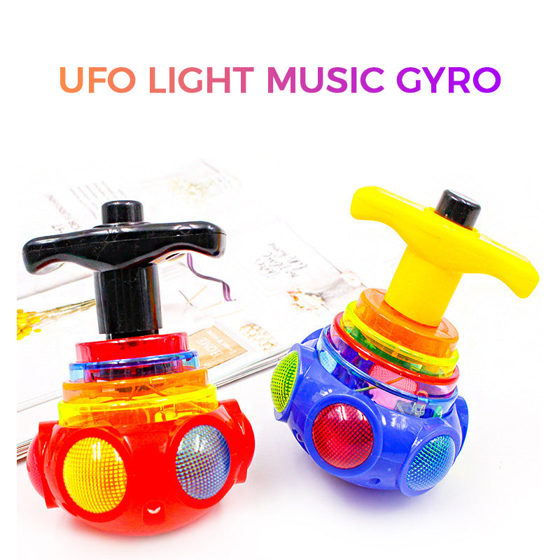 Music Flashing Spinners Toy with Launcher – Peachloft