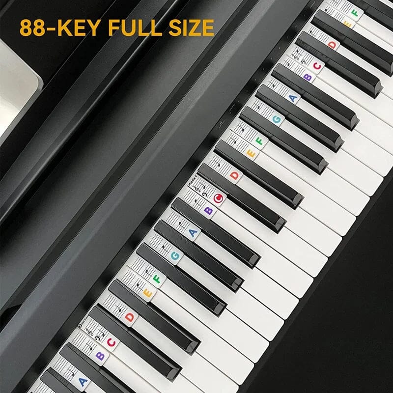 Removable Piano Keyboard Note Labels – Peachloft
