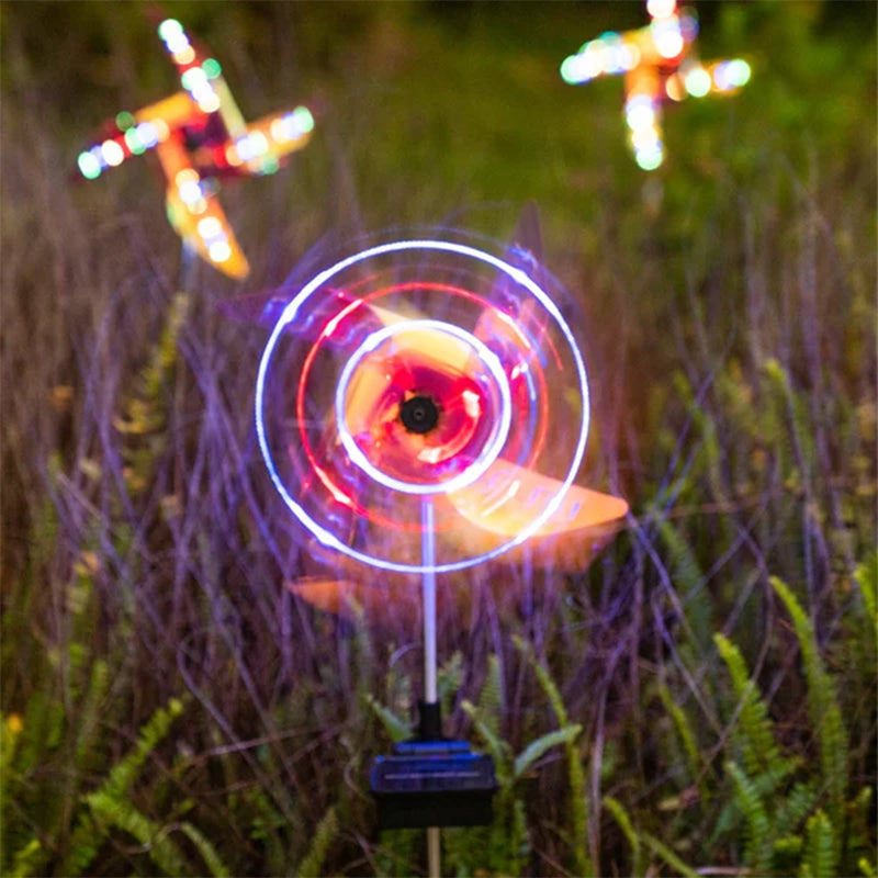 Waterproof Solar Garden Windmill Light – Peachloft