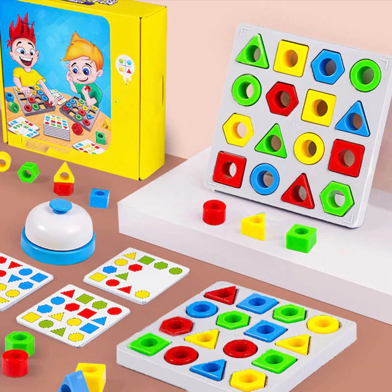 Shape Matching Game Color Sensory Educational Toy – Peachloft