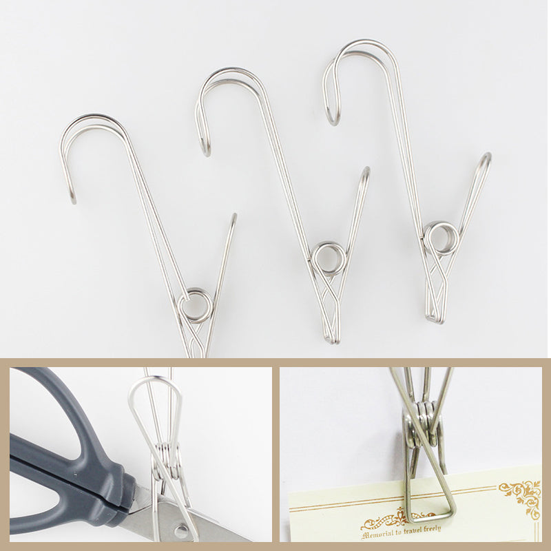 Stainless Steel Clothes Pins Hook Clip – Peachloft