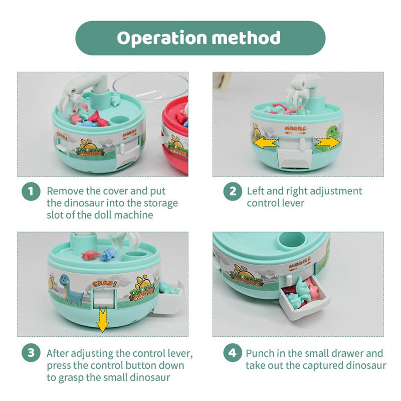 Mini Dinosaur Claw Machine Toys – Peachloft