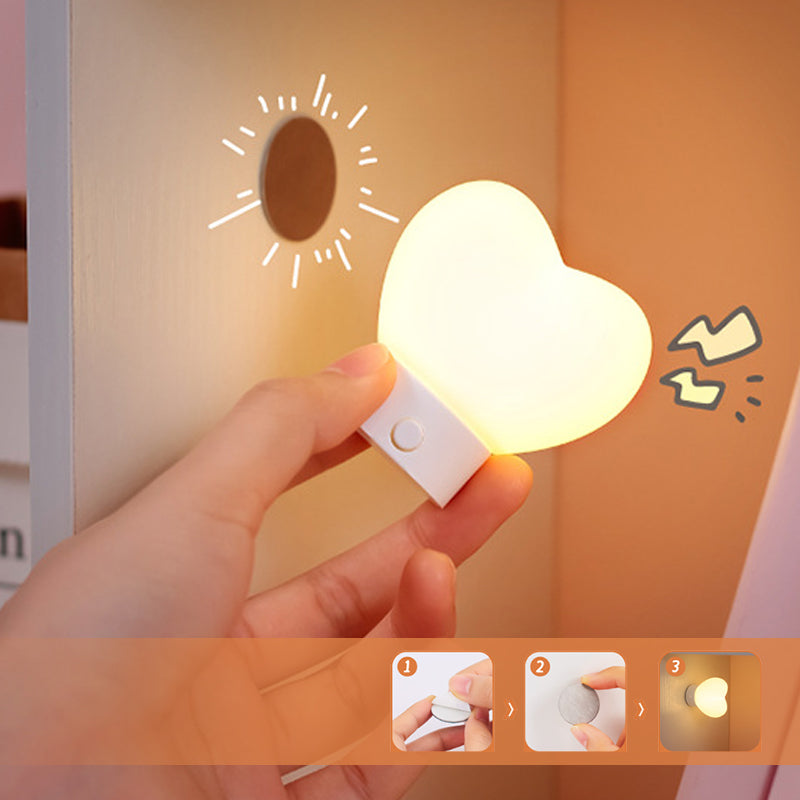 Cute Heart Shaped Night Light – Peachloft