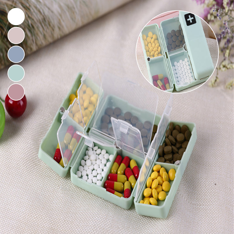 Foldable Carry-on 7 Compartment Pill Box – Peachloft