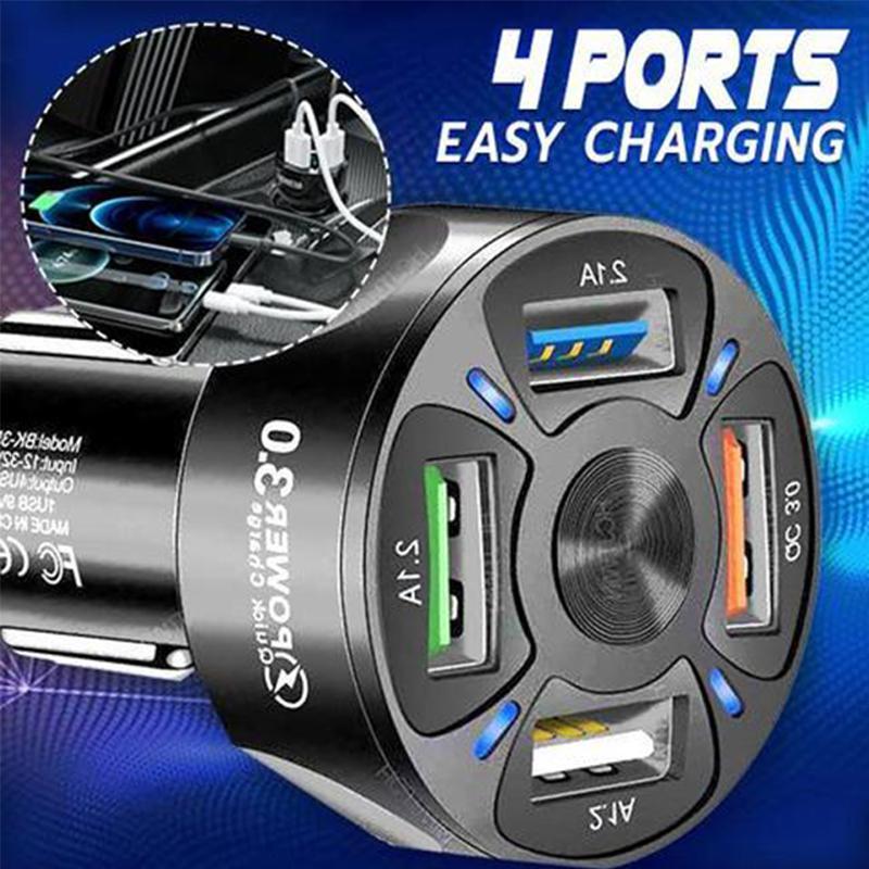 4-IN-1 Fast Charging Port for Car – Peachloft