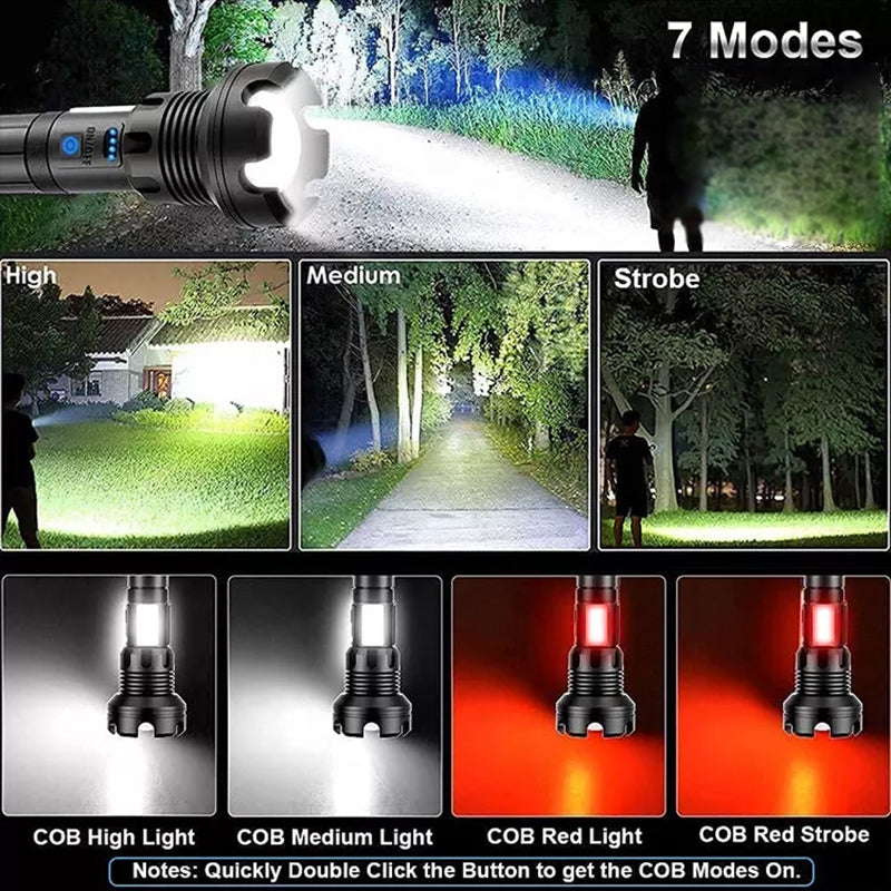 LED Rechargeable Tactical Laser Flashlight – Peachloft