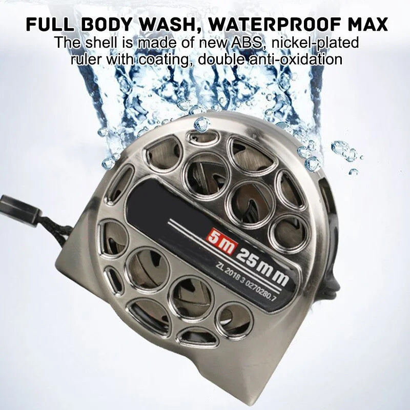 Stainless Steel Anti-corrosion Retractable Metric Ruler – Peachloft