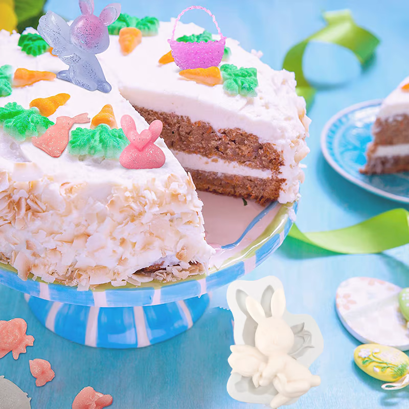 3D Egg Bunny Silicone Mold – Peachloft