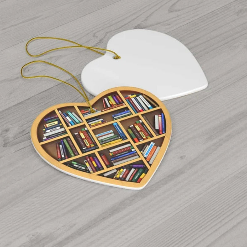 Cute Heart-shaped Bookshelf Decoration – Peachloft