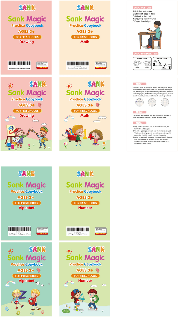 Reusable Magic Handwriting Practice Copybook – Peachloft