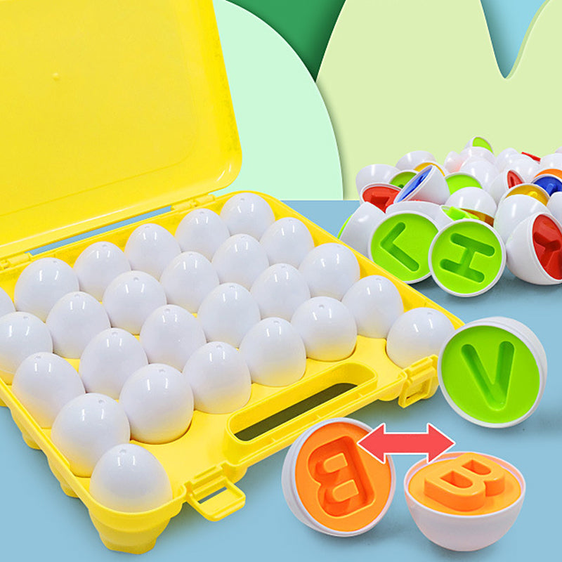 Color & Shapes Matching Egg Set – Peachloft