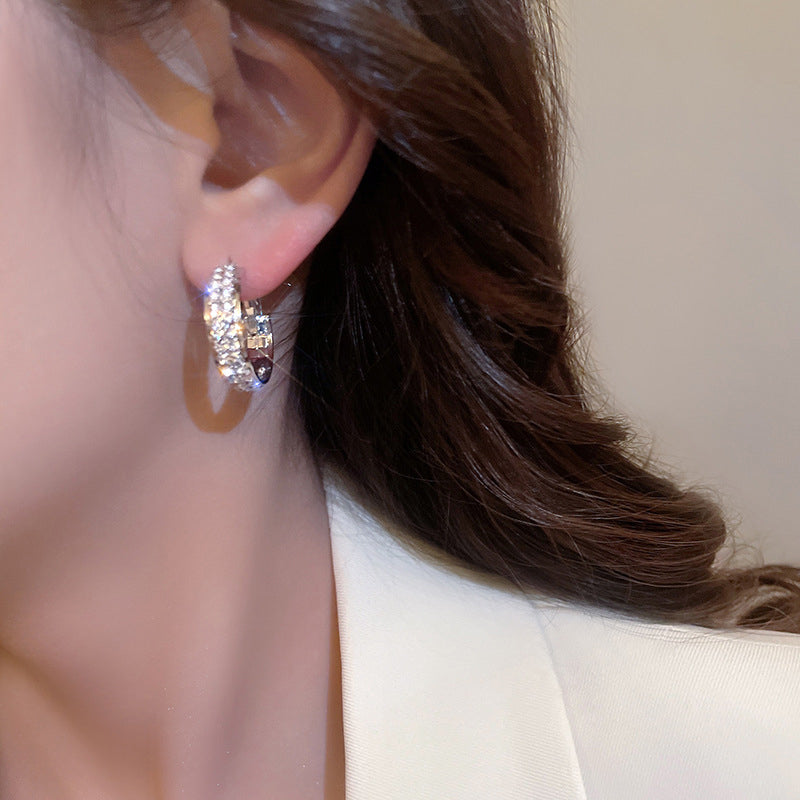 Sparkle Small Hoop Earrings – Peachloft
