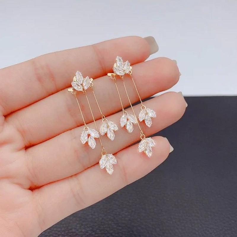 Maple Crystal Earrings – Peachloft