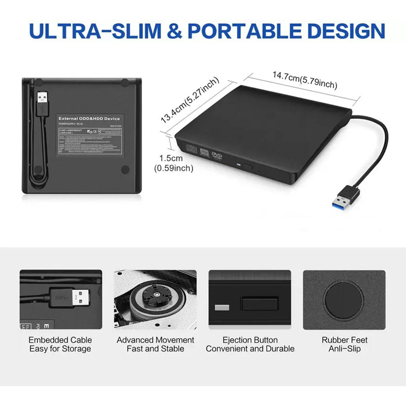 External CD Drive USB – Peachloft
