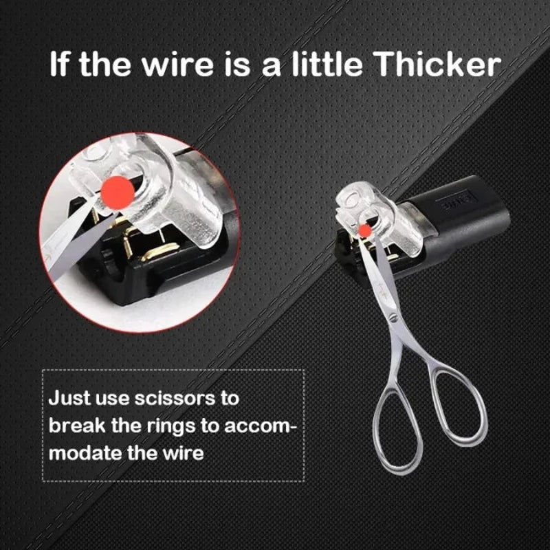 Double-wire Push-in Connector with Locking Buckle – Peachloft