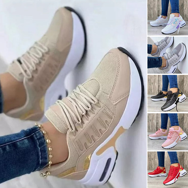 Women's Lace-up Mesh Shoes – Peachloft